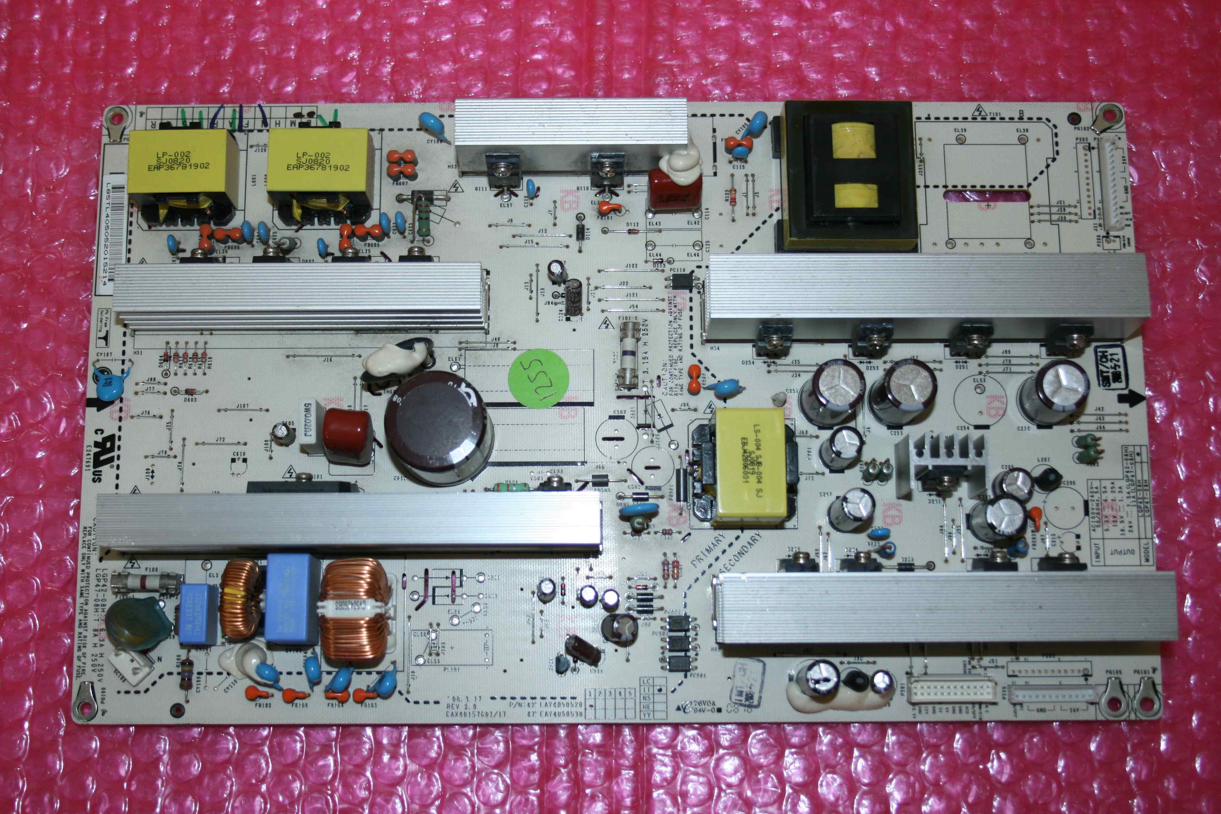 LG - PSU - EAY4050520, EAY4050530, EAX40157601 lcd-tv-parts.com