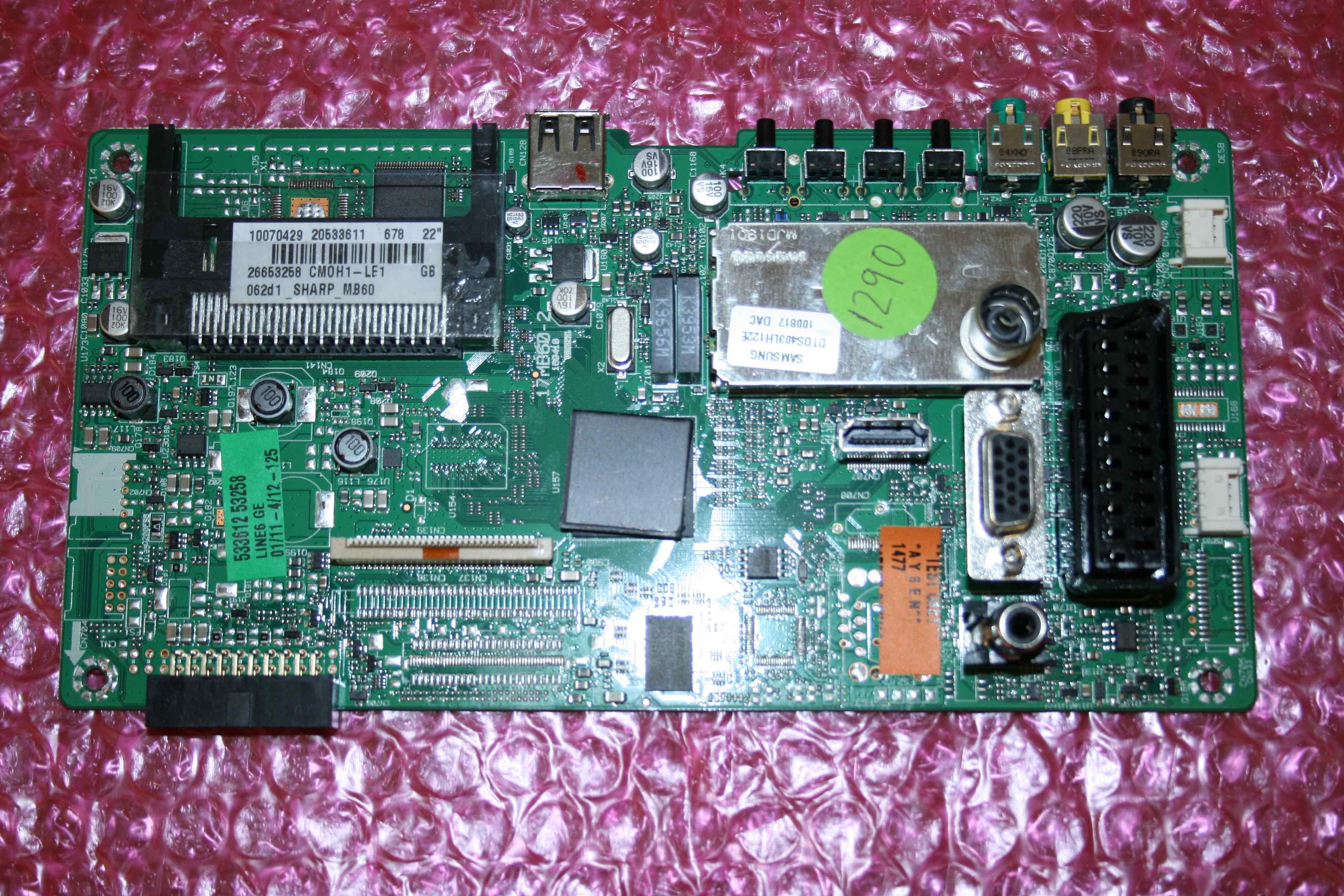 SHARP - MAIN PCB - 26653258, LC-22LE22E, LC22LE22E lcd-tv-parts.com