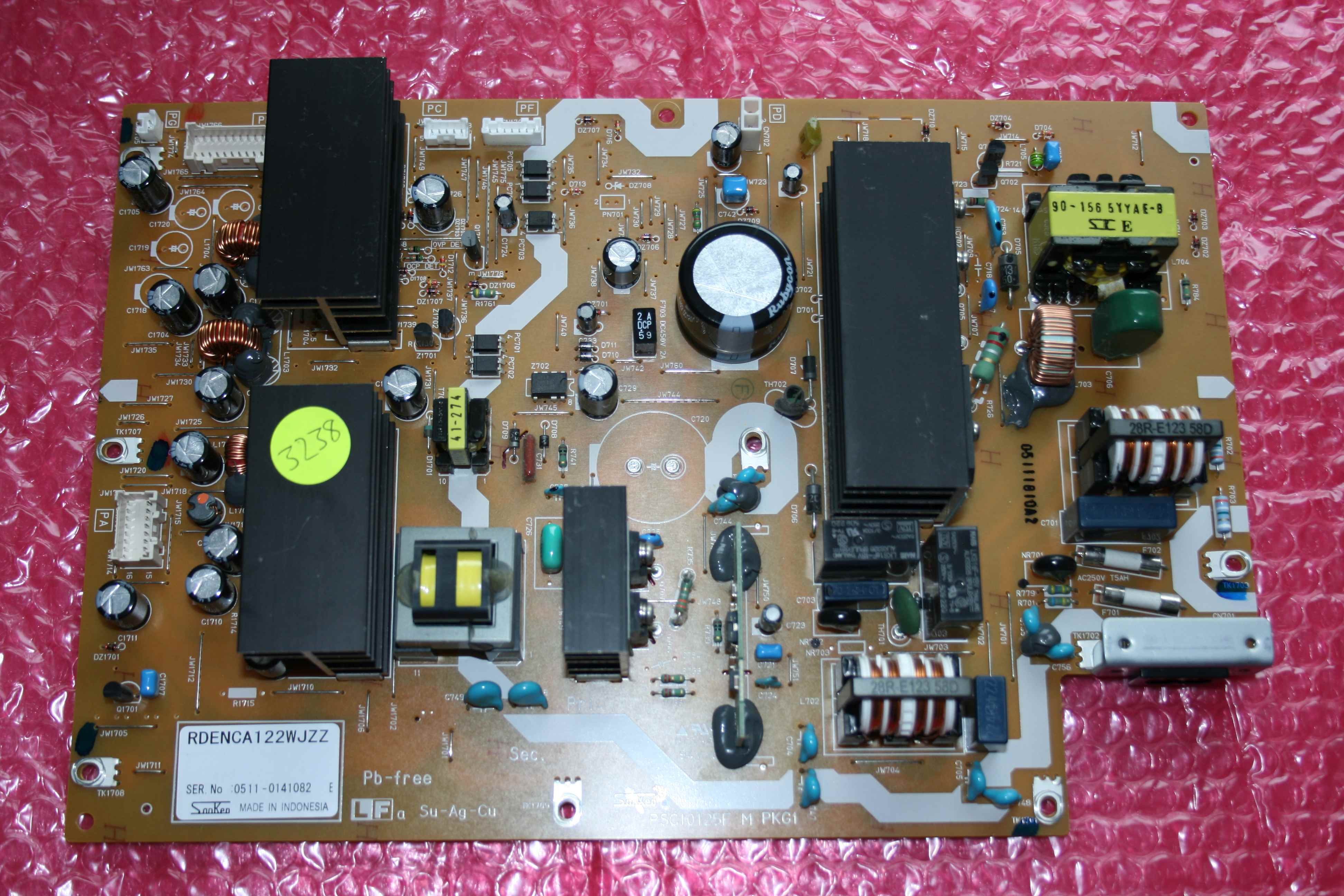 SHARP - RDENCA122WJZZ, PSC10125F, LC26P50E, PSU lcd-tv-parts.com