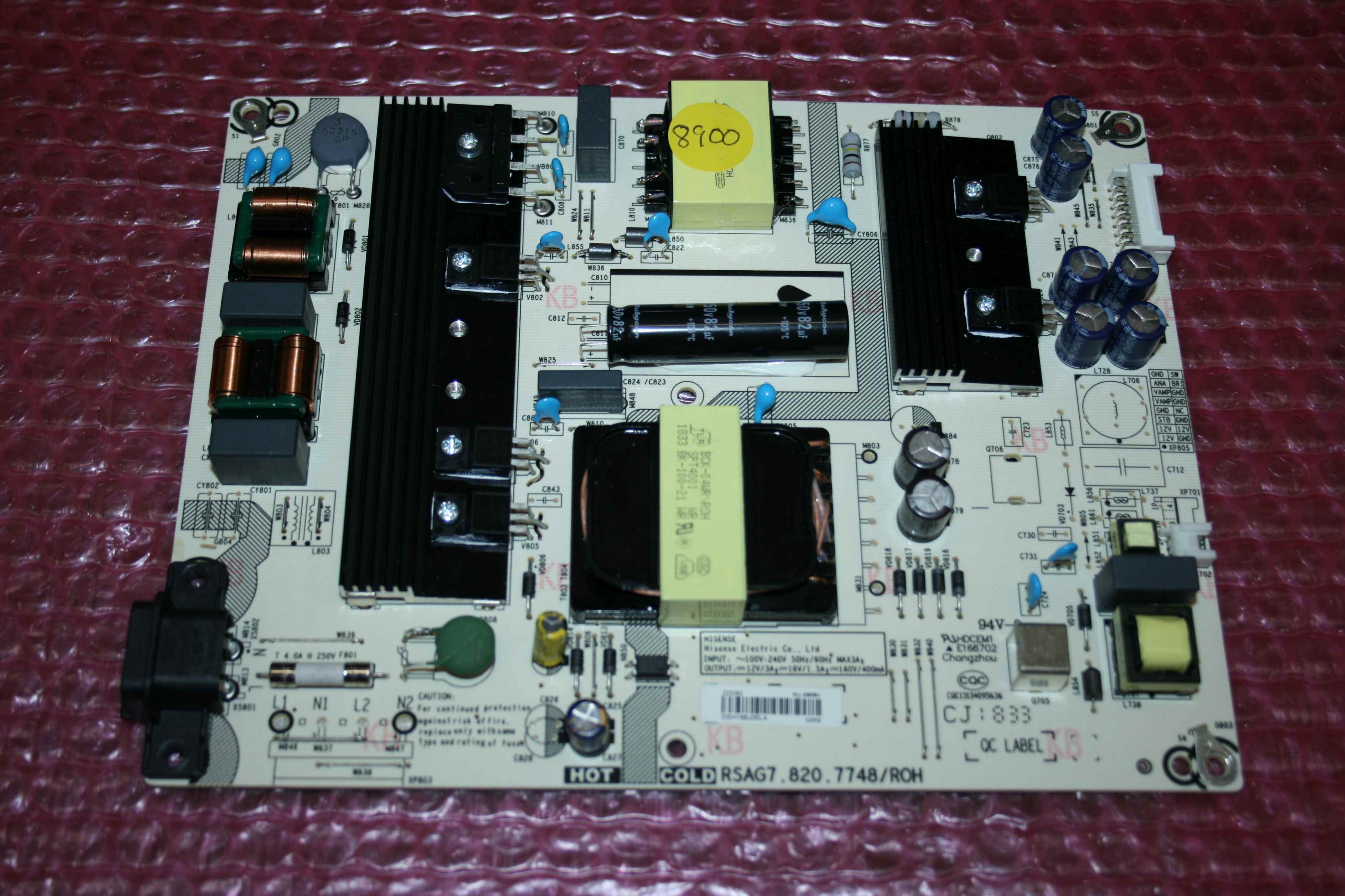 *NEW* HISENSE H50A6200UK PSU - RSAG7.820.7748/ROH lcd-tv-parts.com