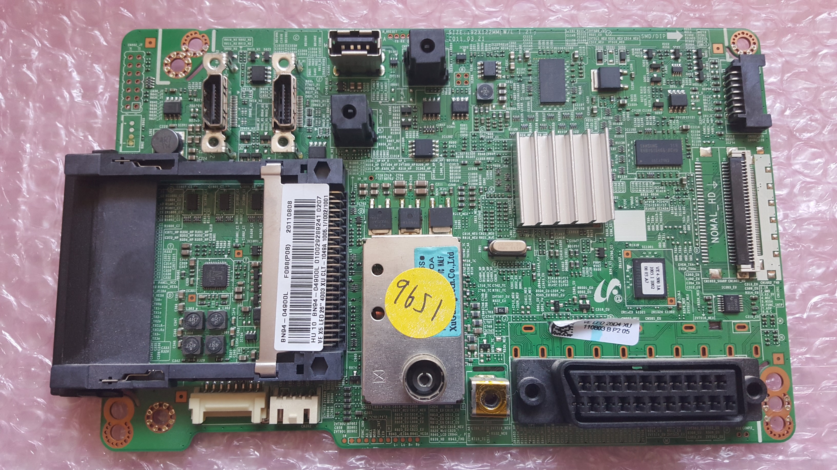 SAMSUNG UE26D4003BWXXU MAIN PCB - BN94-04900L, BN9404900L lcd-tv-parts.com