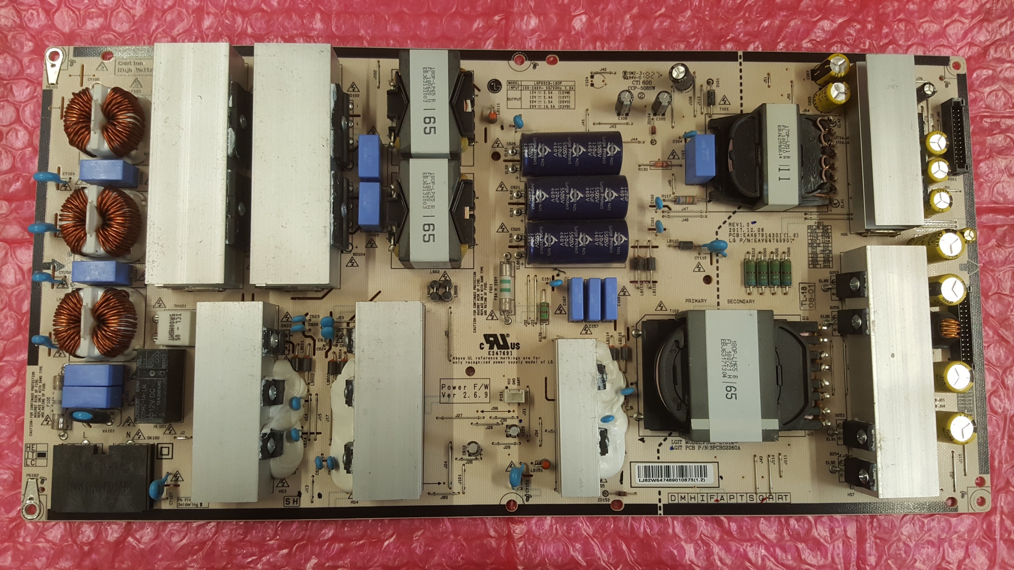 LG OLED65B8SLC POWER / PSU BOARD - EAY64748901 lcd-tv-parts.com