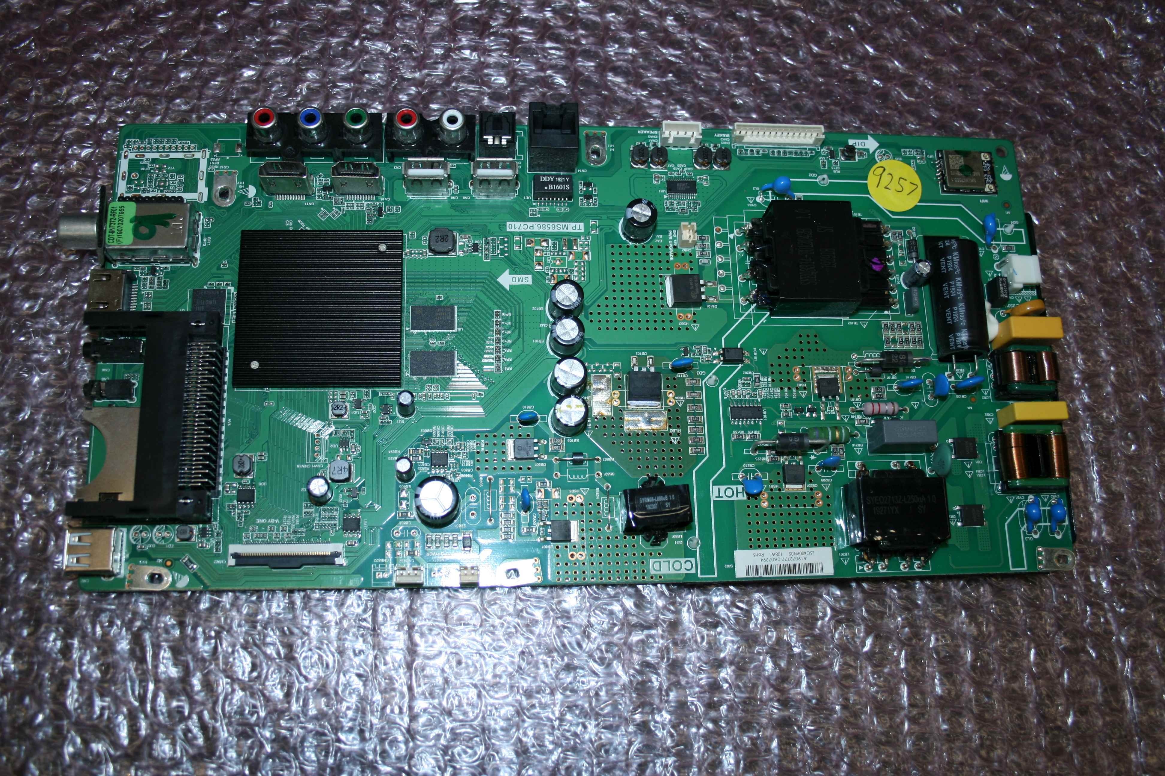 SHARP 40AJ6KE MAIN PCB - SCREEN NO. LSC400PN05 lcd-tv-parts.com