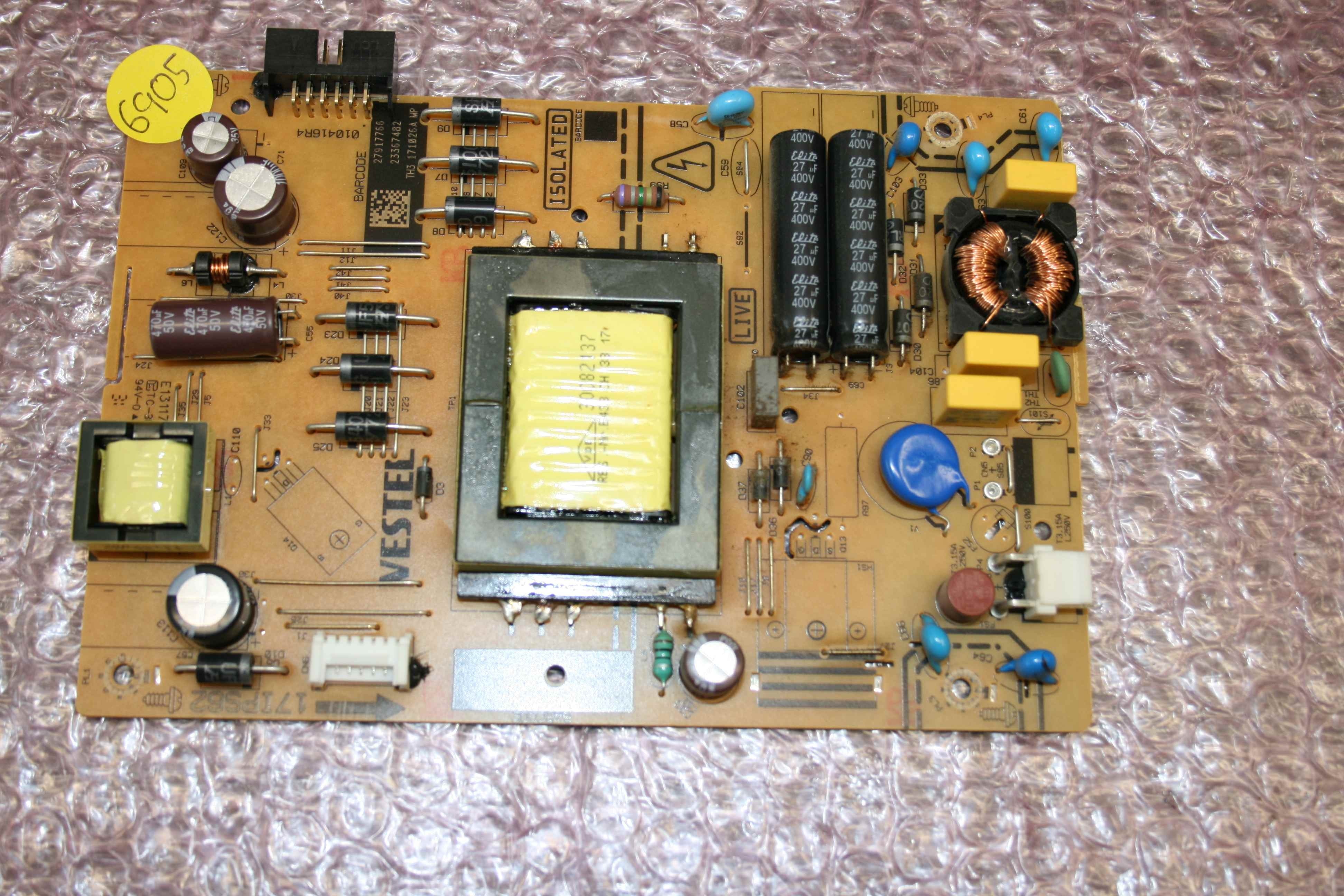 VESTEL - 23367482, 17IPS62, 32W3753DB, LT-32C675, POWER, PSU PCB lcd-tv ...