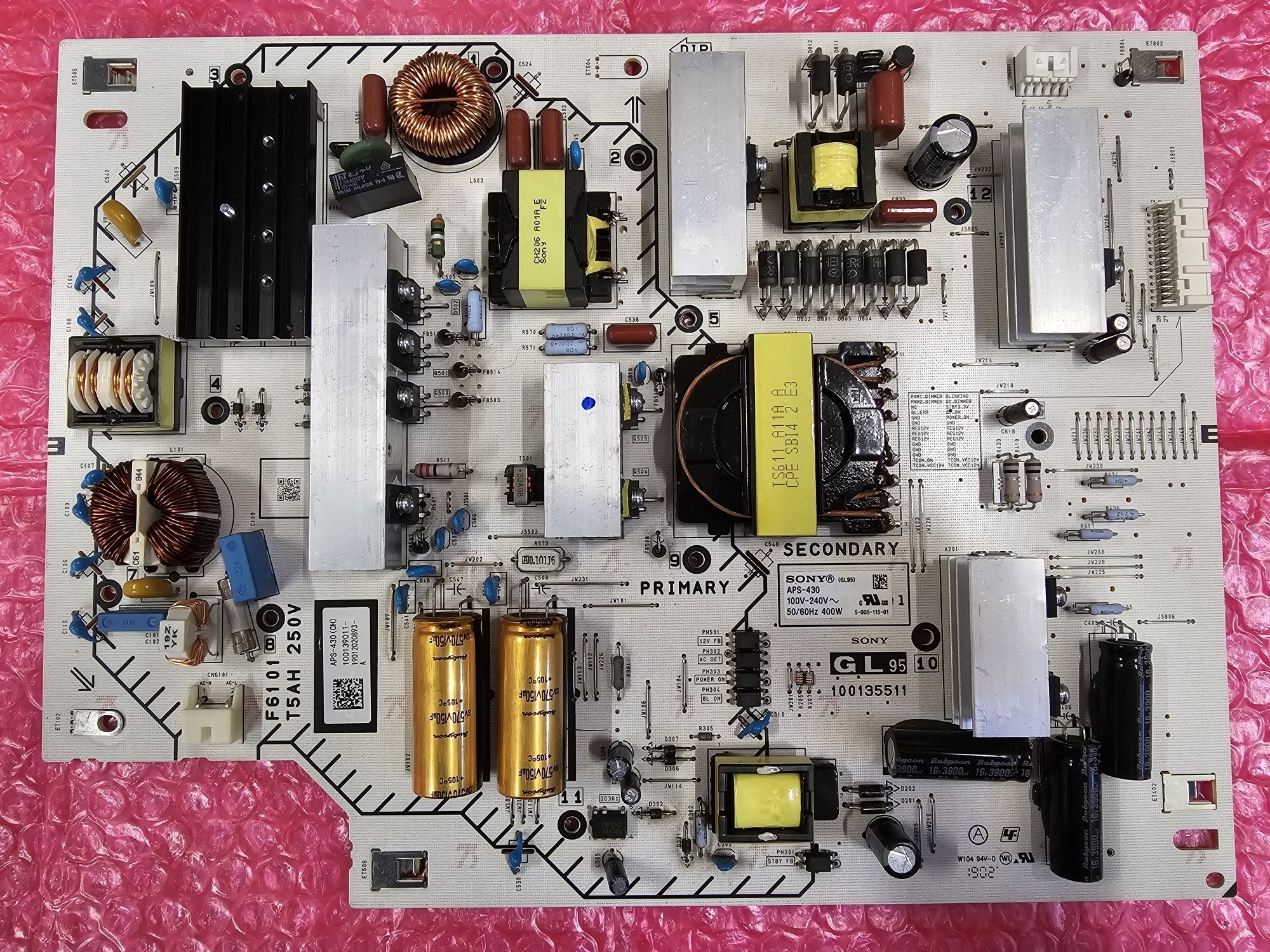 SONY KD-65XG8196 & KD-65XG8096 POWER / PSU BOARD - 100139011, 100139013 ...