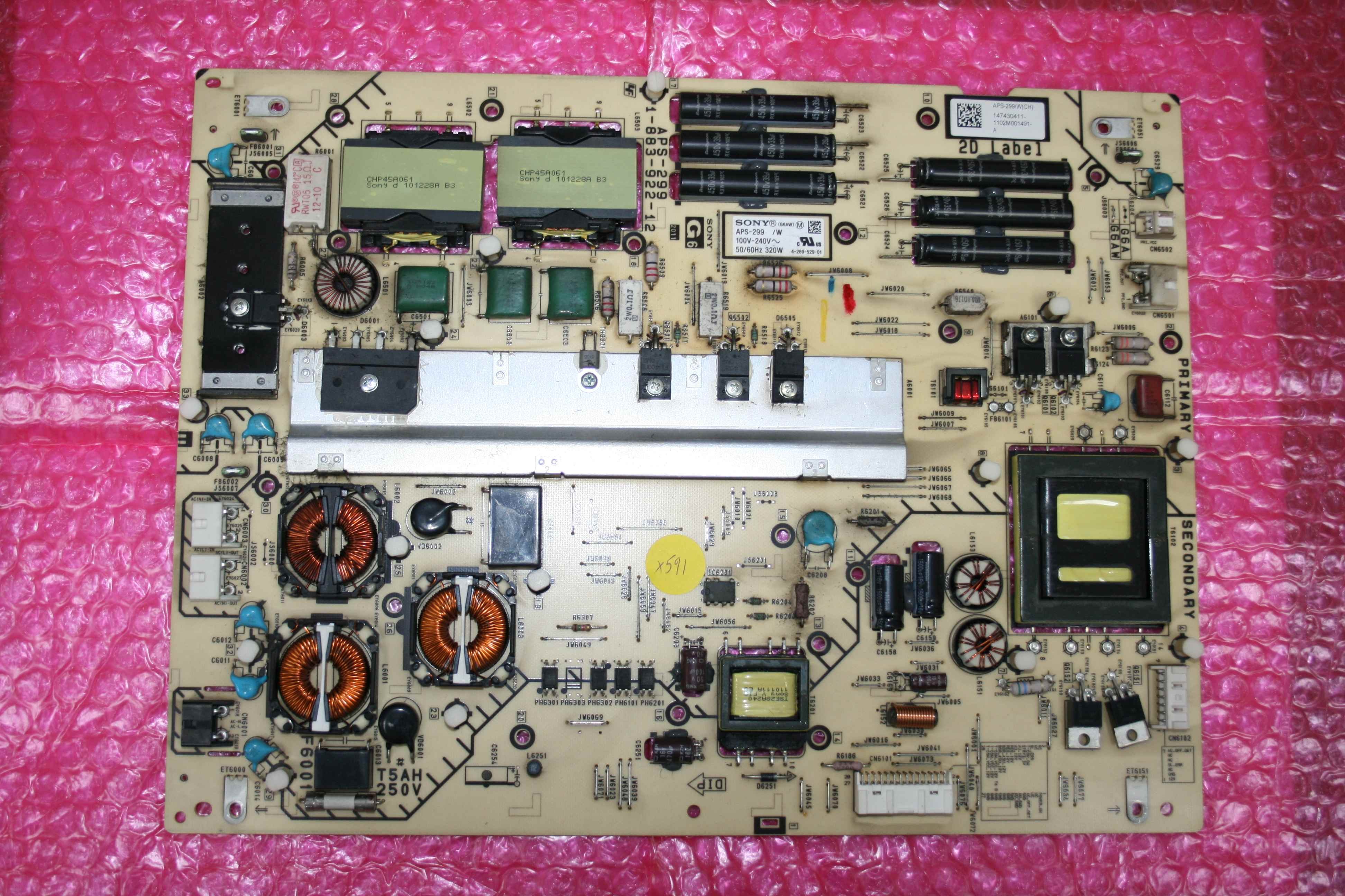SONY - 147430411 - 1-883-922-12, 188392212, APS-299, KDL-55HX853 ...